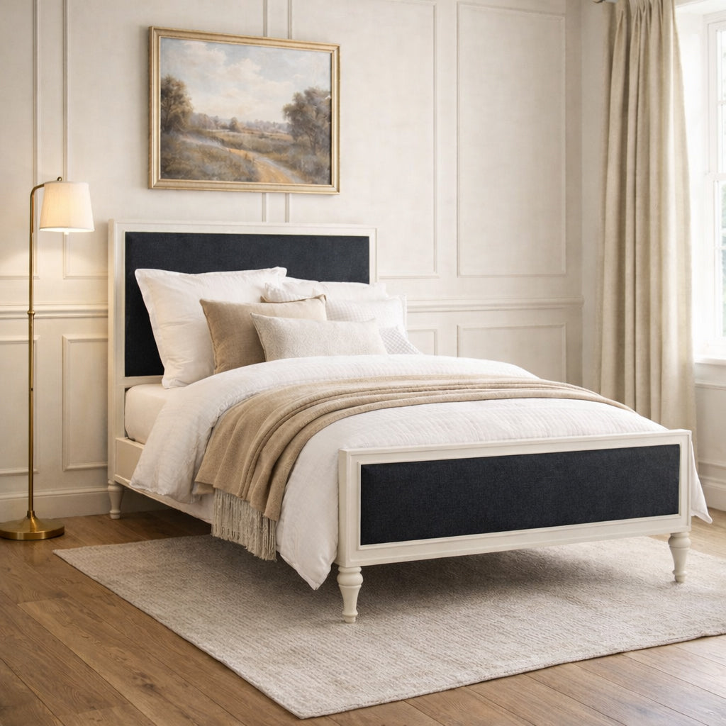 Etienne Upholstered French Single Bed - Maison Haven Furniture