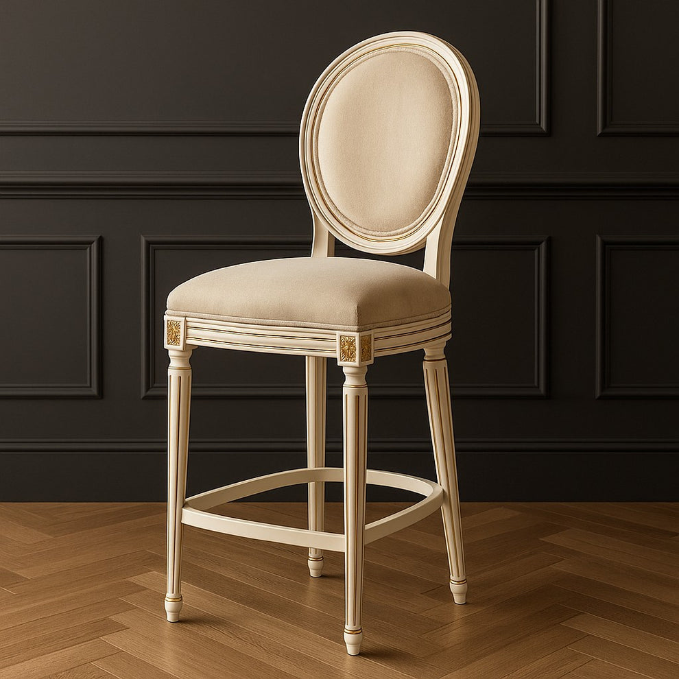Louis French Style Bar Stool - Maison Haven Furniture